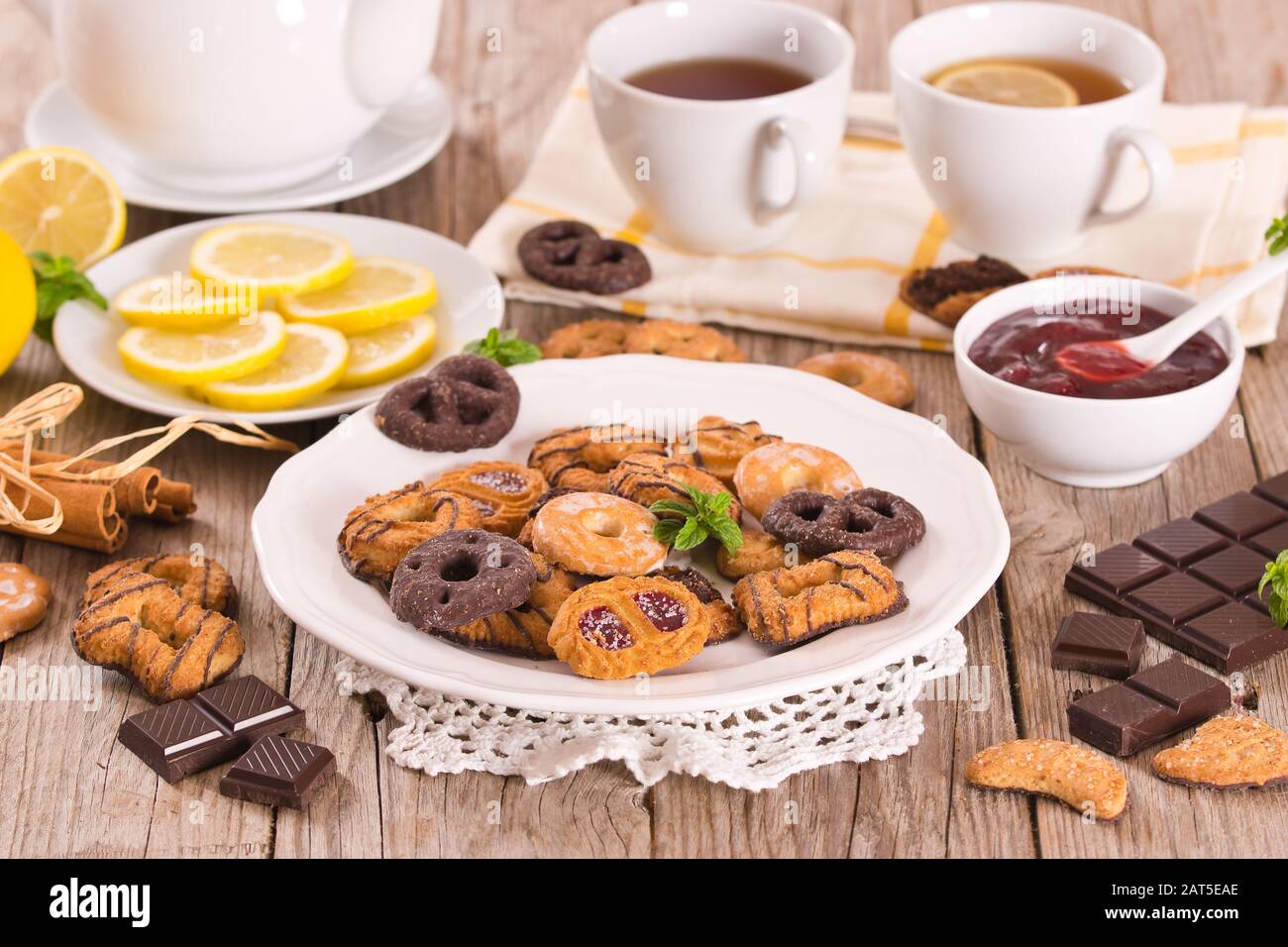 Shortcrust pastry biscuits Stock Photo - Alamy