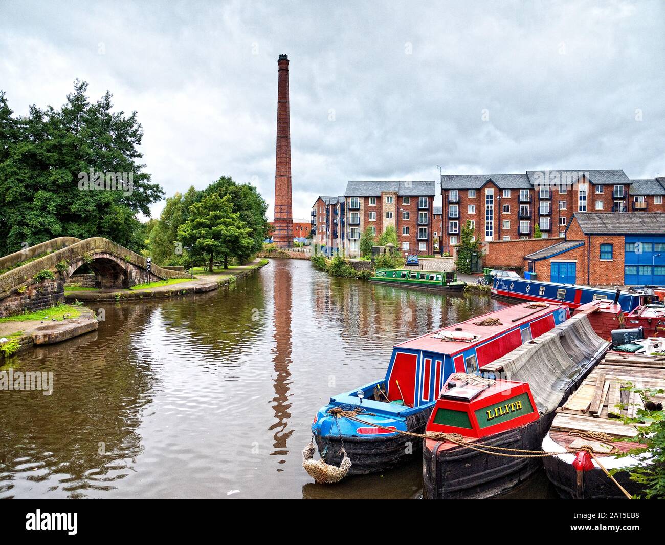 Portland Basin Boat Museum at Dukinfield on the Peak Forest Canal Stock ...