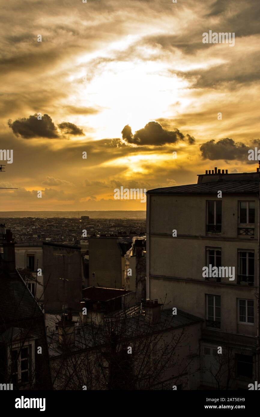 Montmartre window view hi-res stock photography and images - Alamy