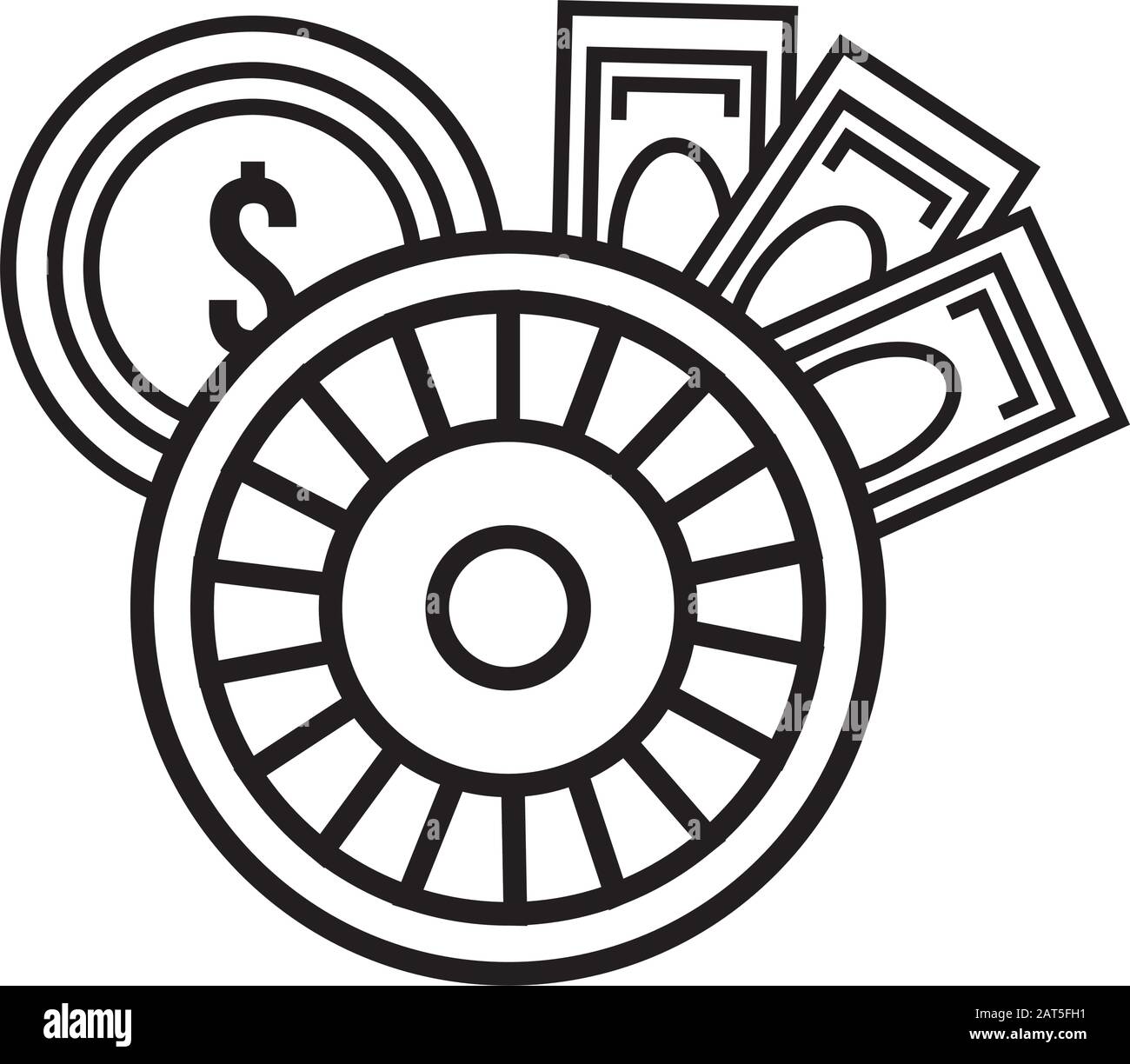 Roulette machine Black and White Stock Photos & Images - Alamy