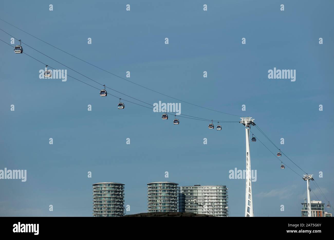 The Emirates cable car over The Thames, London, UK Stock Photo - Alamy
