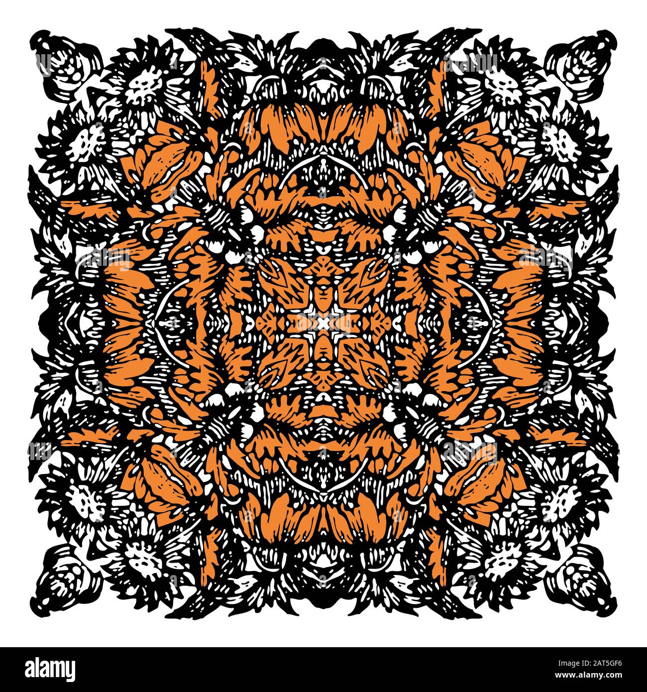 Vintage Abstract ornamental background. Round pattern. Vector ...
