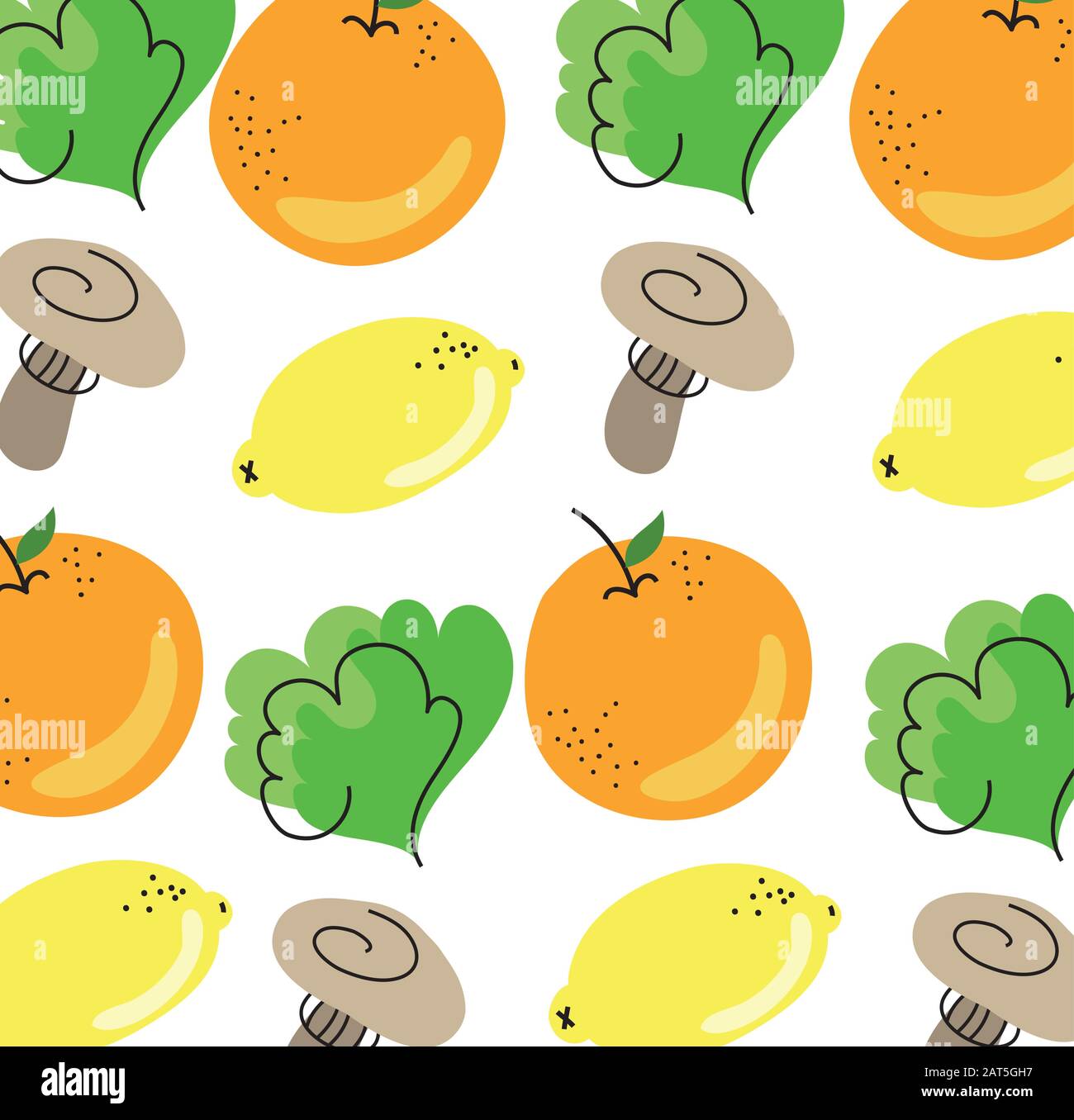 fruits and vegetables healthy food pattern Stock Vector Image & Art - Alamy