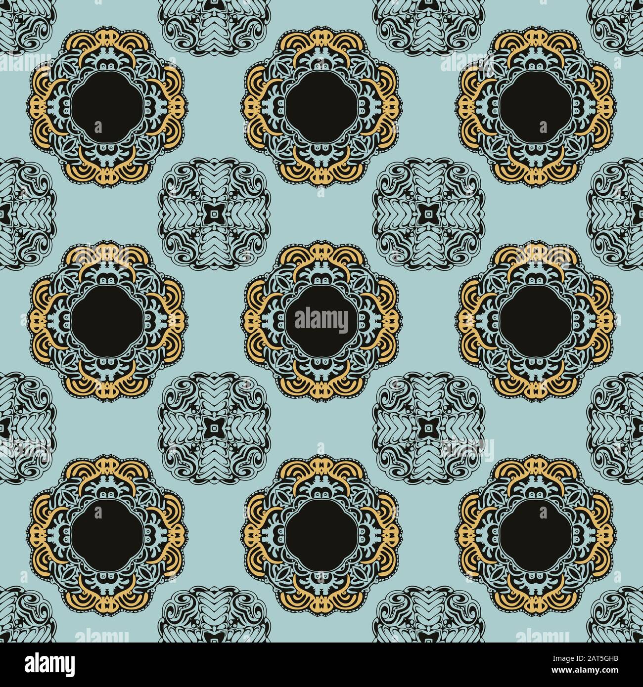 Vintage Abstract ornamental background. Round pattern. Vector ...