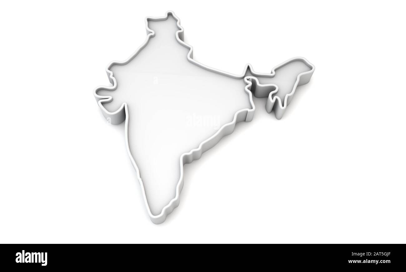 India map white hi-res stock photography and images - Alamy