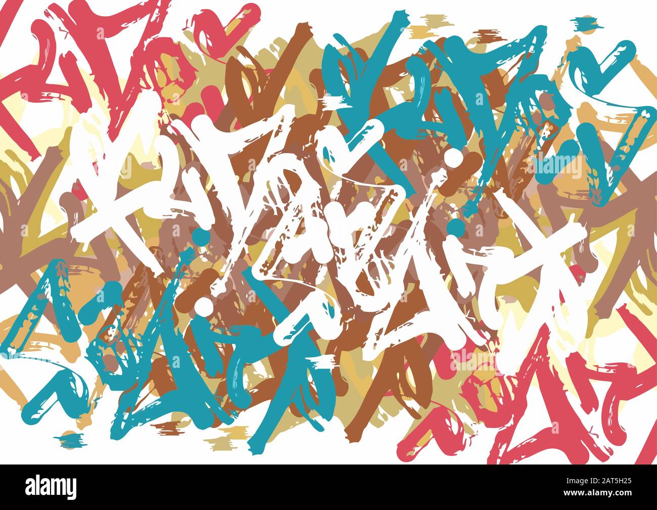 Abstract colored grunge texture of chaotic brush strokes for design of ...