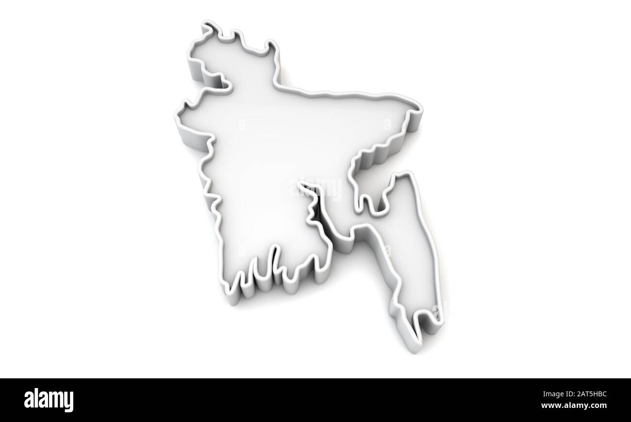Simple white 3D map of Bangladesh. 3D Rendering Stock Photo - Alamy Simple white 3D map of Bangladesh. 3D Rendering Stock Photo - Alamy