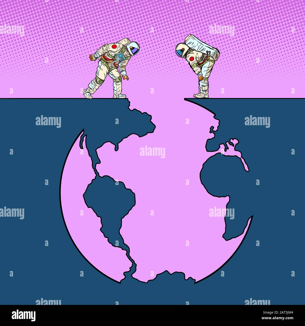 Dark earth concept Stock Vector Images - Alamy