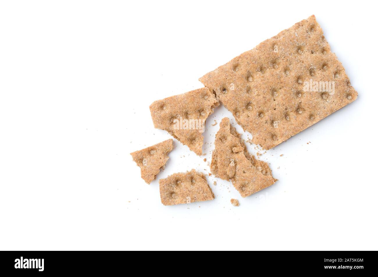 Crumbled crackers on white hi-res stock photography and images - Alamy