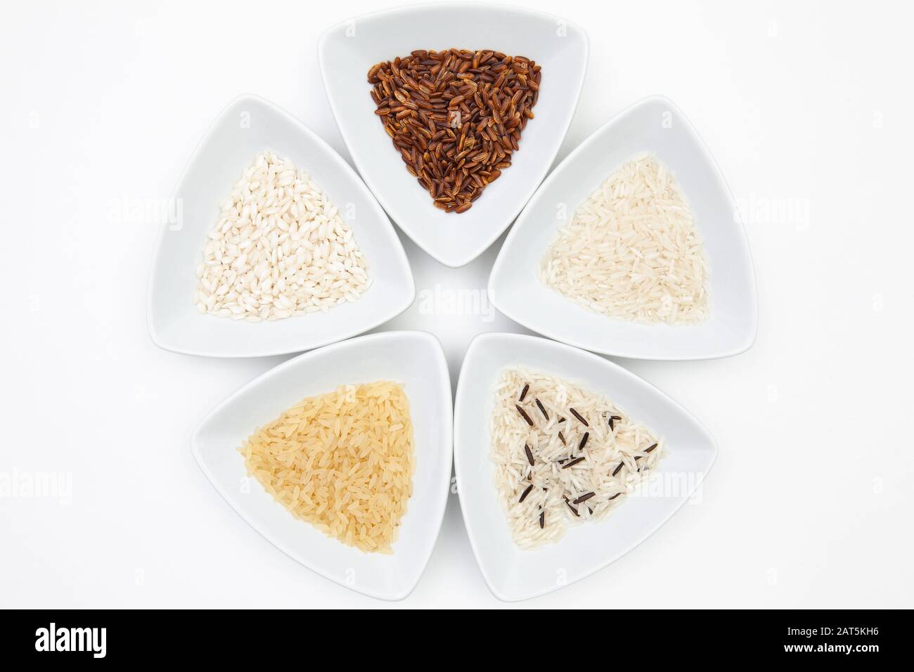 Top View Of White Sushi Plate With Different Rise .Symmetry Food Design ...