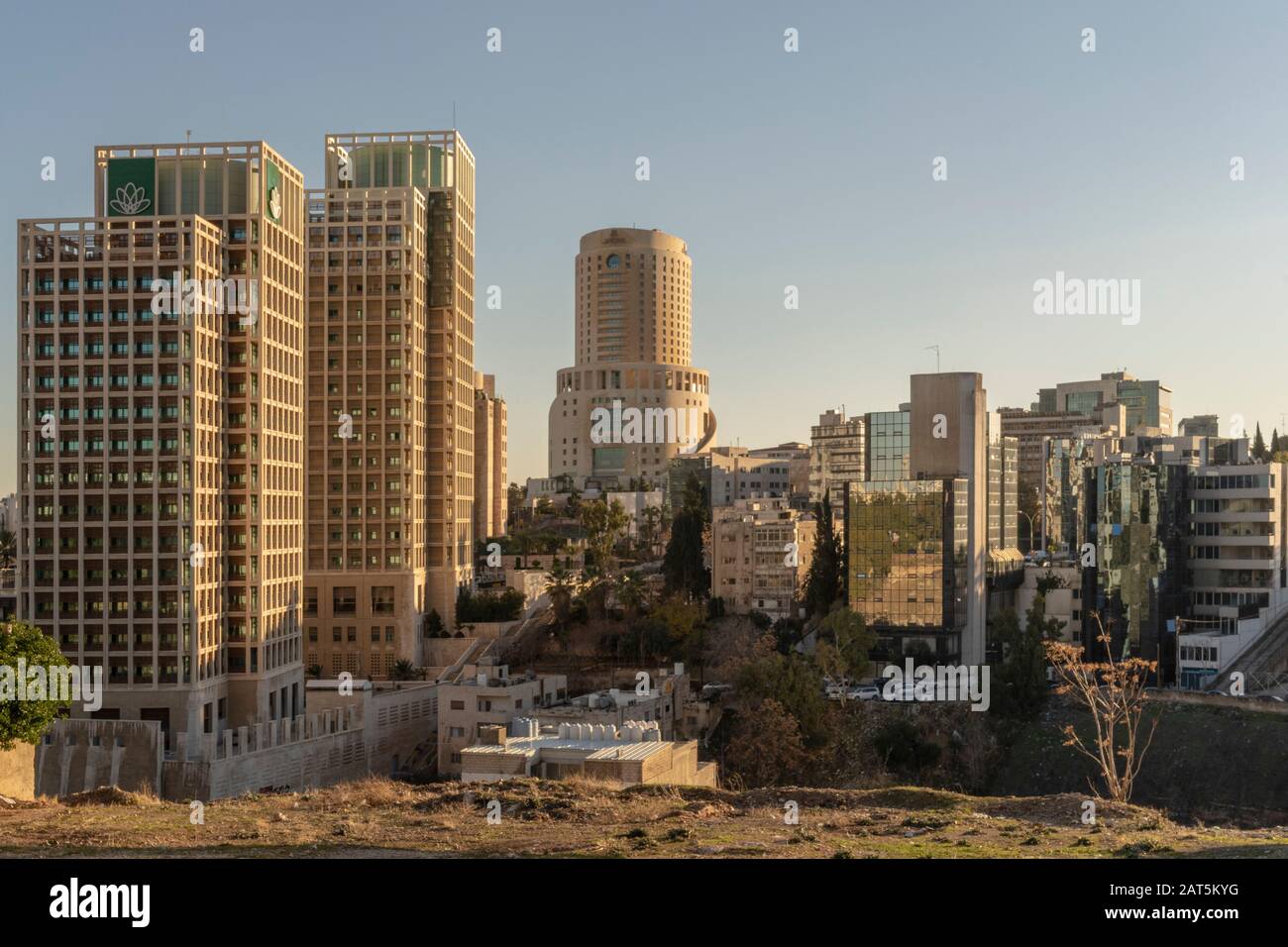 Amman Skyscraper Le Royal in January Stock Photo - Alamy