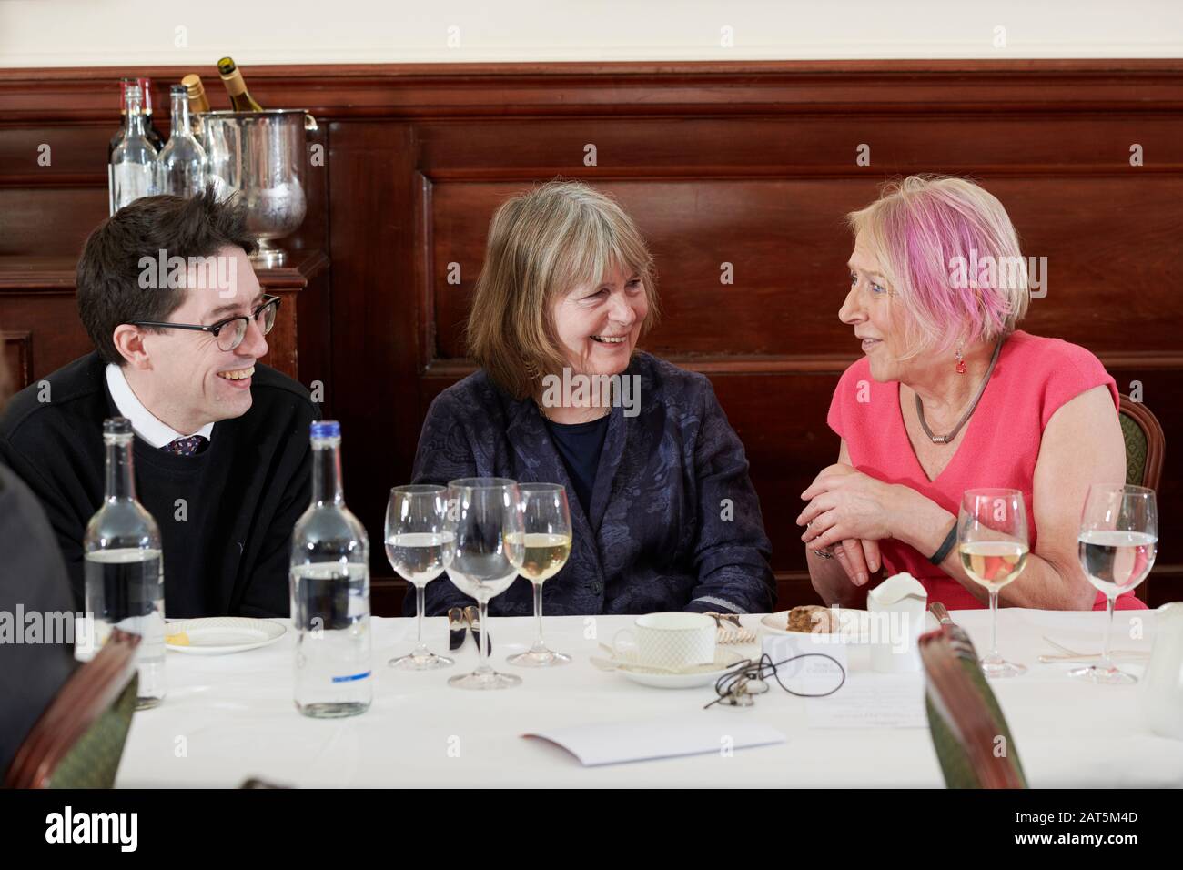 Sam Leith & Caroline Kington at The Oldie Literary Lunch; 29/01/20 ...