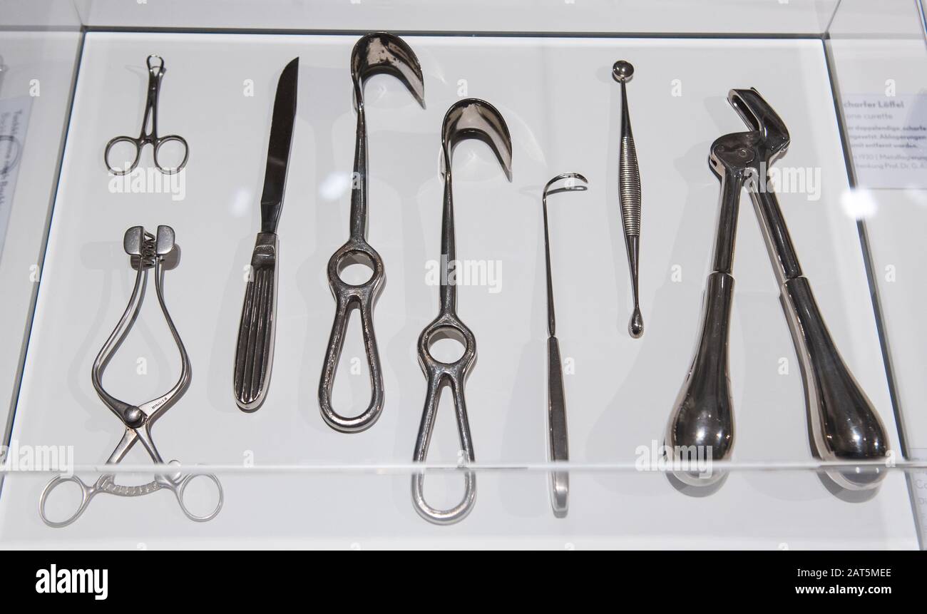 Hamburg, Germany. 30th Jan, 2020. Historical surgical devices are ...