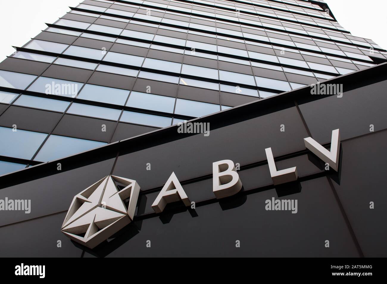 Logo of ablv bank on banks building hi-res stock photography and images ...