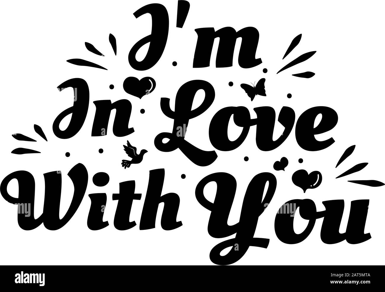 Im in! handwritten on Stock Vector Images - Alamy