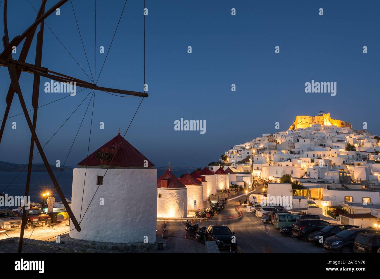 Chora village at dusk hi-res stock photography and images - Alamy