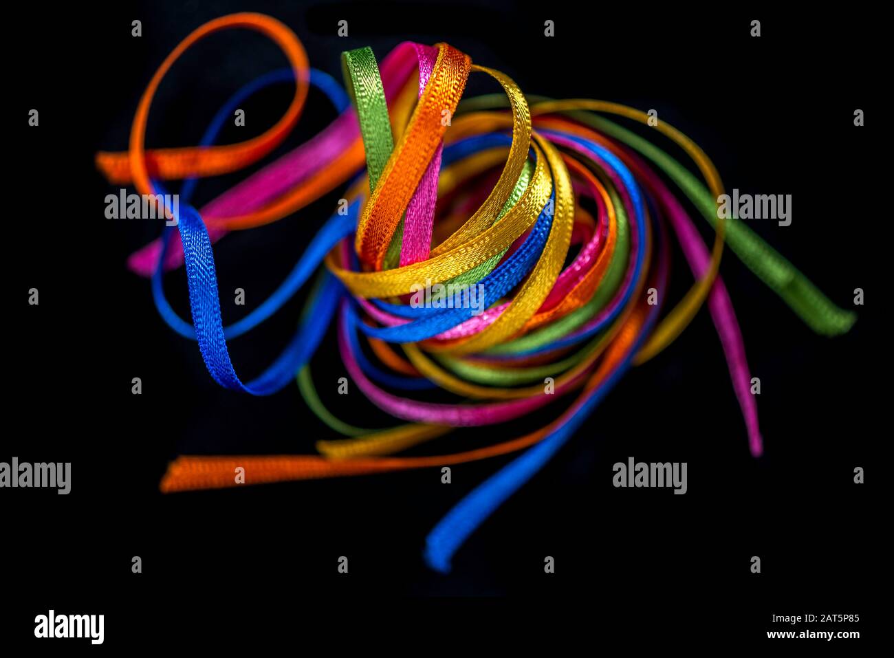 Black yellow ribbons hi-res stock photography and images - Alamy