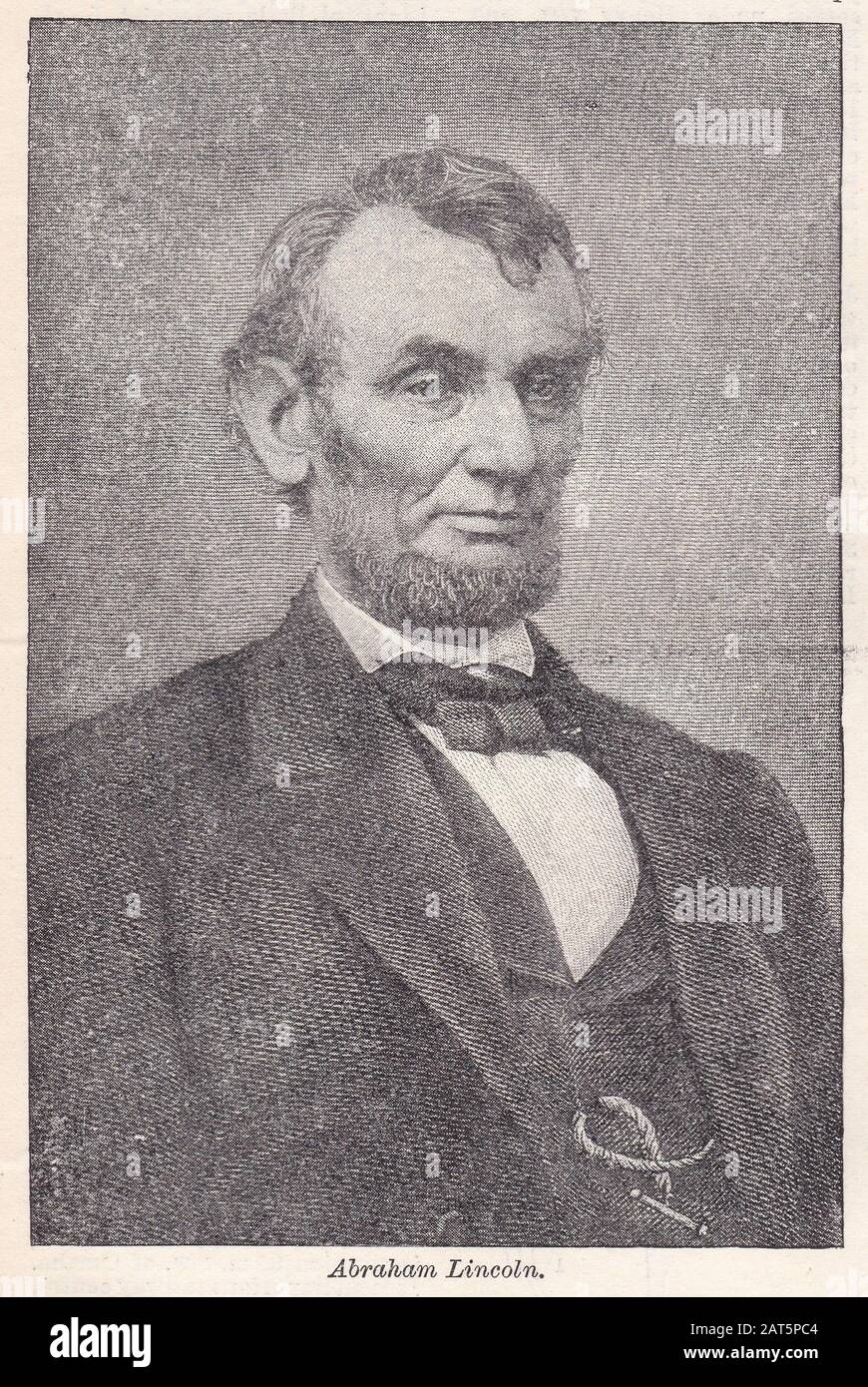 Portrait of Abraham Lincoln,16th president of the United States Stock ...