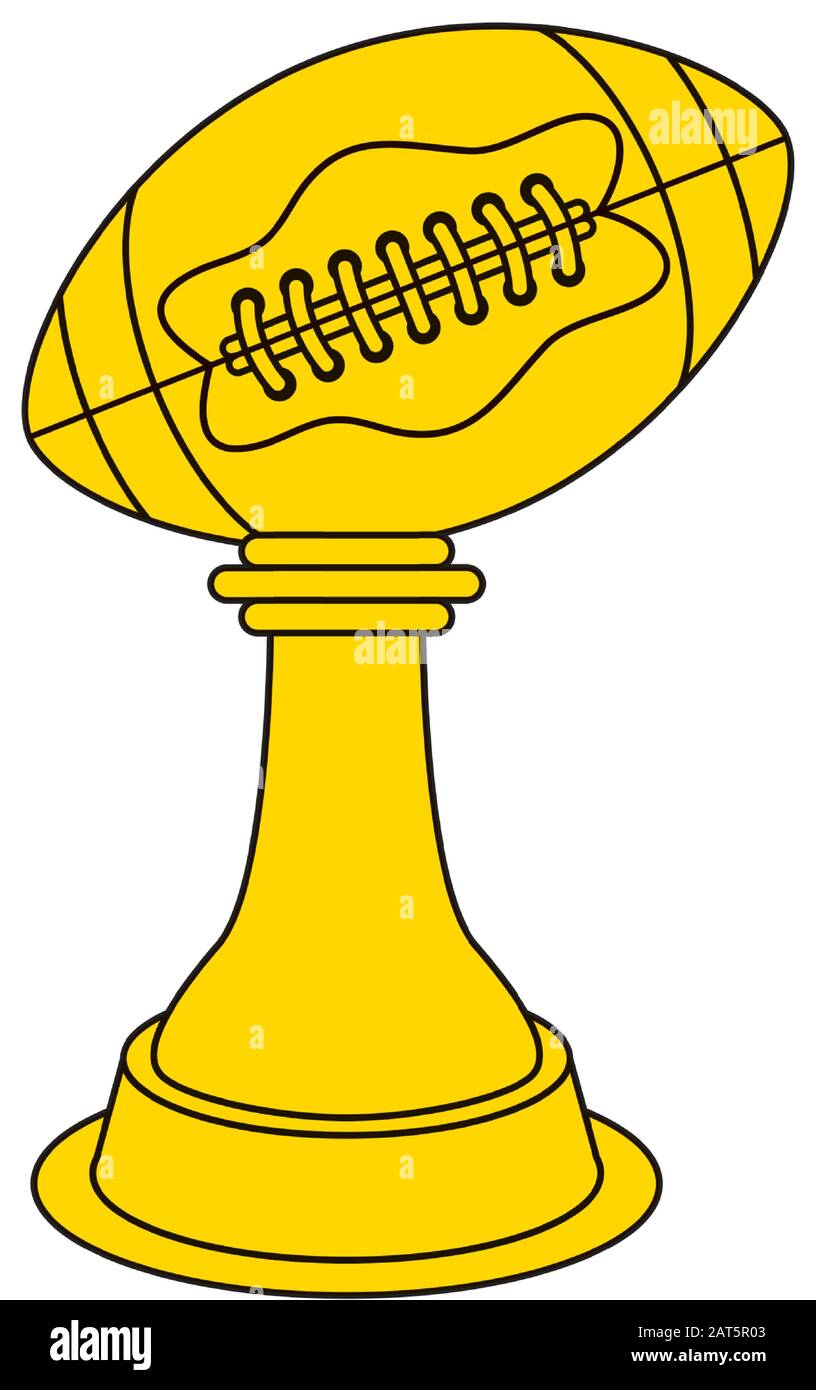 american football sport balloon trophy Stock Vector Image & Art - Alamy