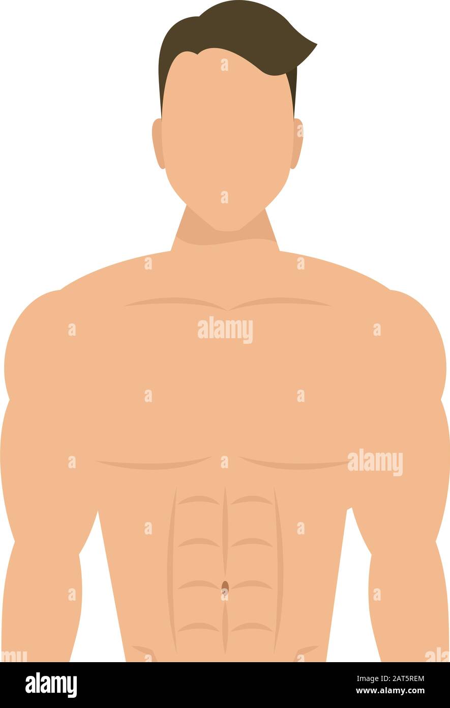 young man athlete without shirt Stock Vector Image & Art - Alamy