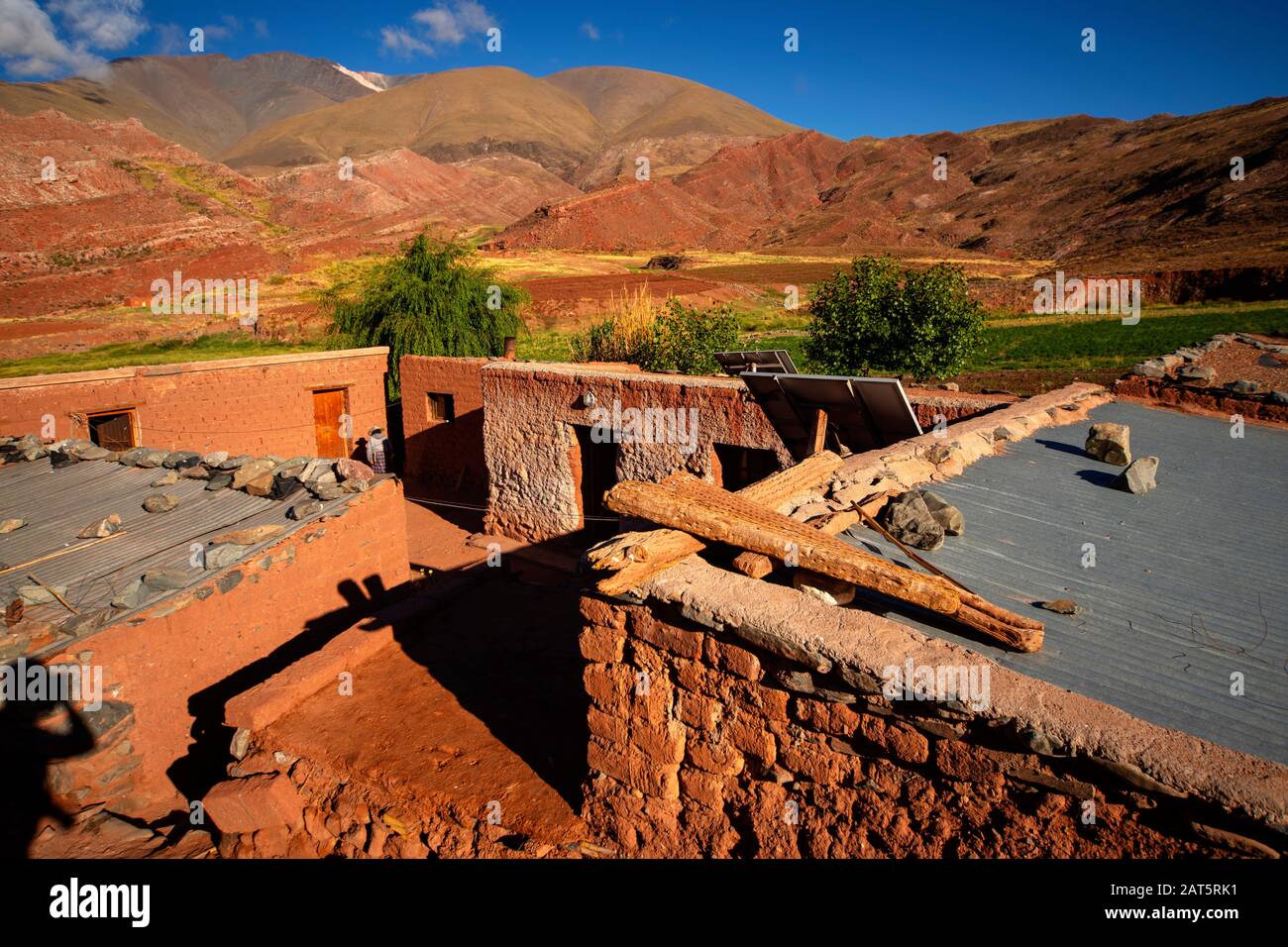 Typical andean house of the inhabitants of this remote part of the ...