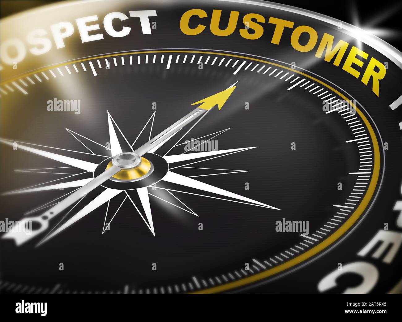 Customer compass Concept 3d Business Stock Photo - Alamy
