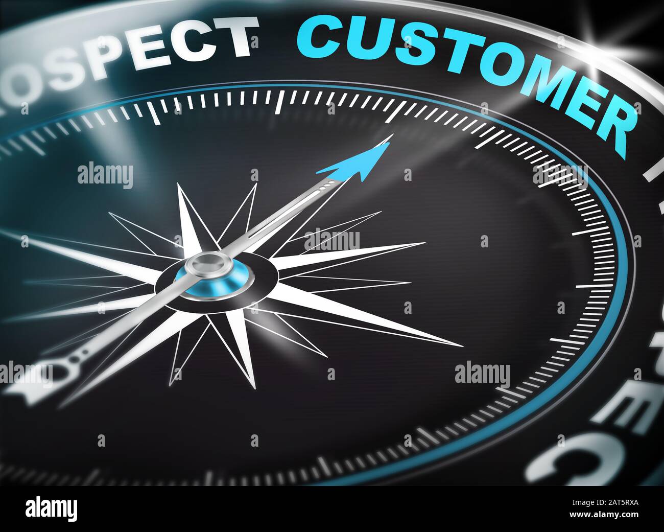 Customer compass Concept 3d Business Stock Photo - Alamy