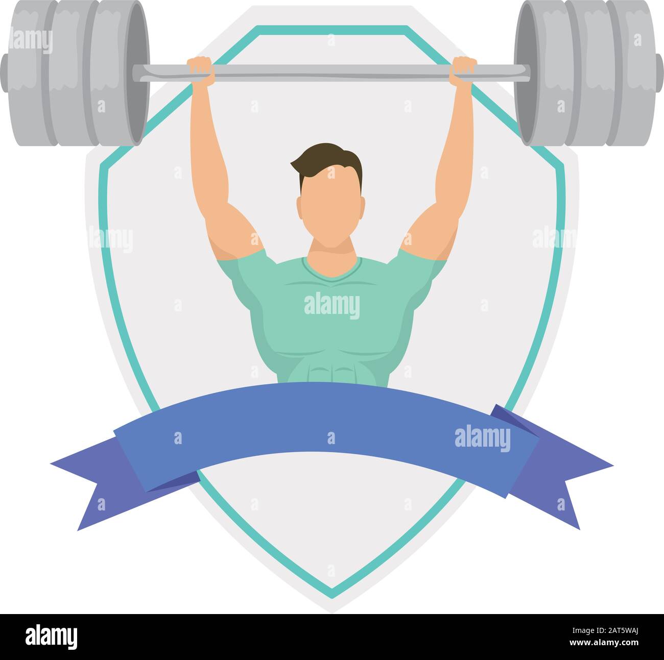 Man lifting gym smiling Stock Vector Images - Alamy