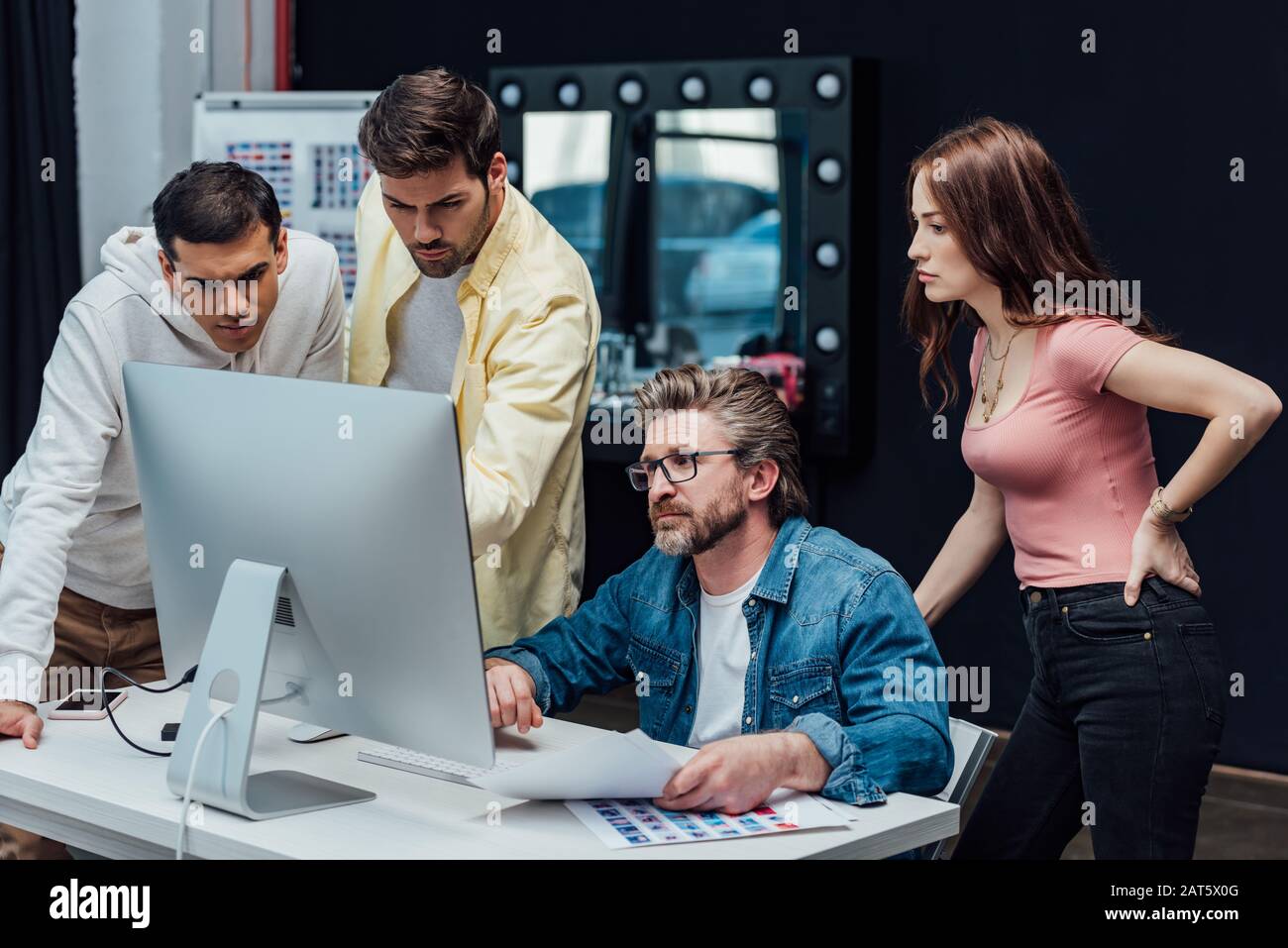 Director monitor hi-res stock photography and images - Alamy