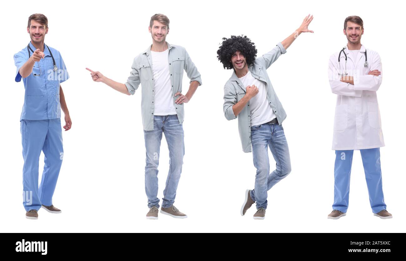 Collage young men on Cut Out Stock Images & Pictures - Alamy