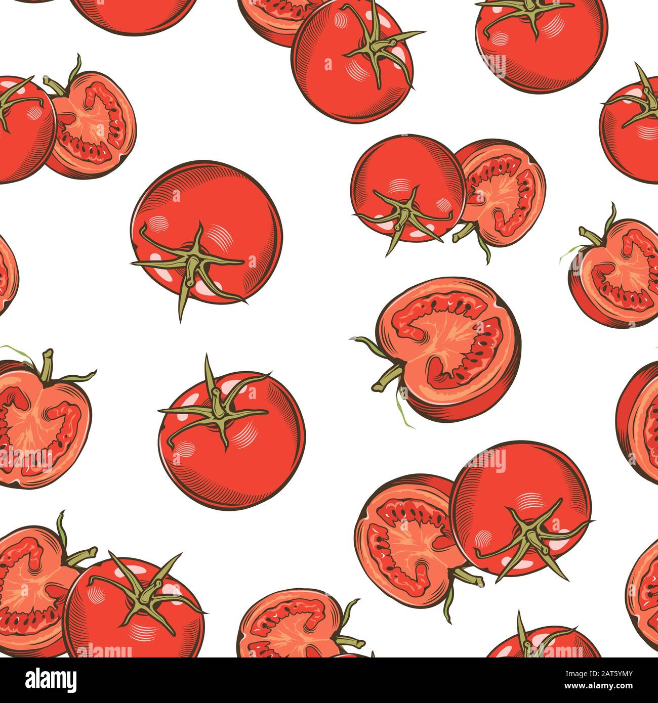 Vegetables seamless pattern in Stock Vector Images - Alamy