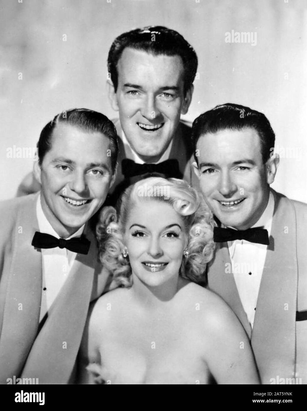 THE MERRY MACS Promotional photo of American close-harmony pop quartet ...