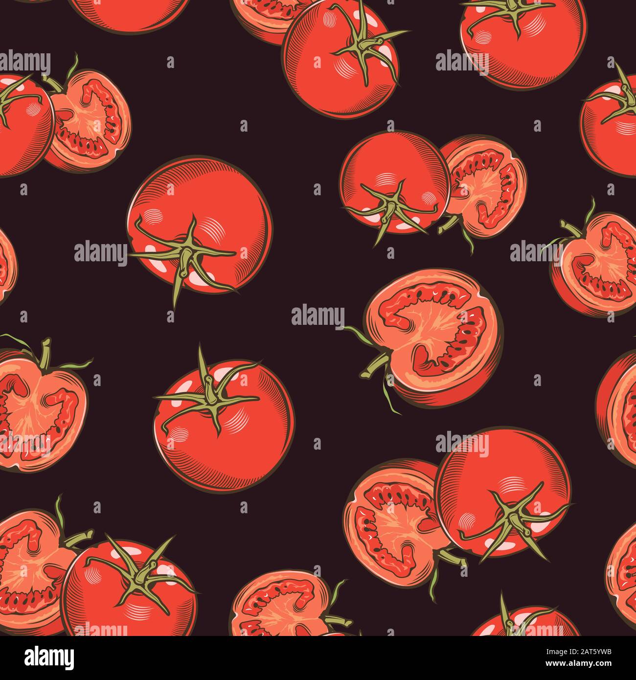Tomatoes background Stock Vector Images - Alamy