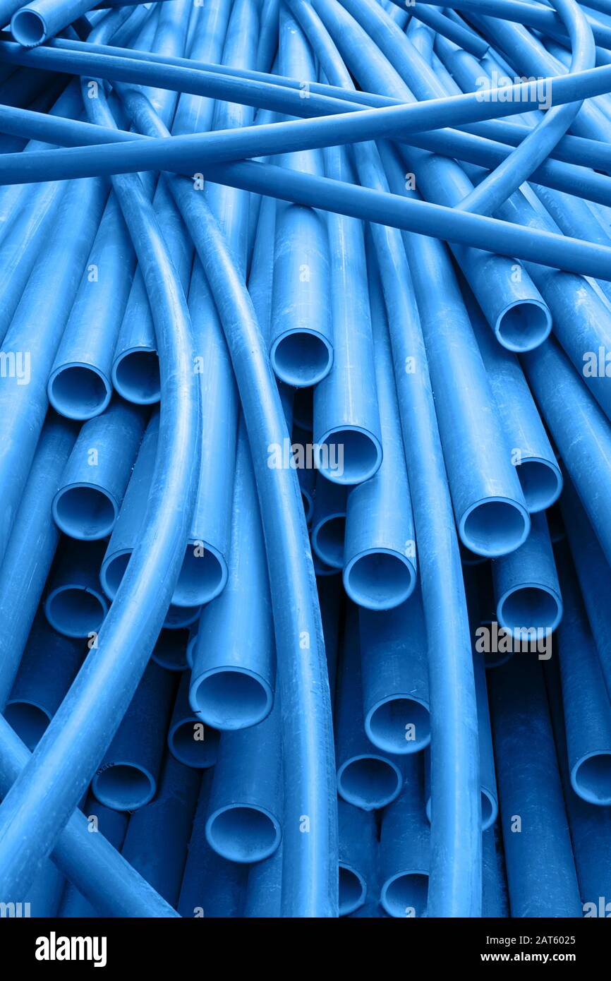 Color of the year 2020. Plastic technical tubes for building ...