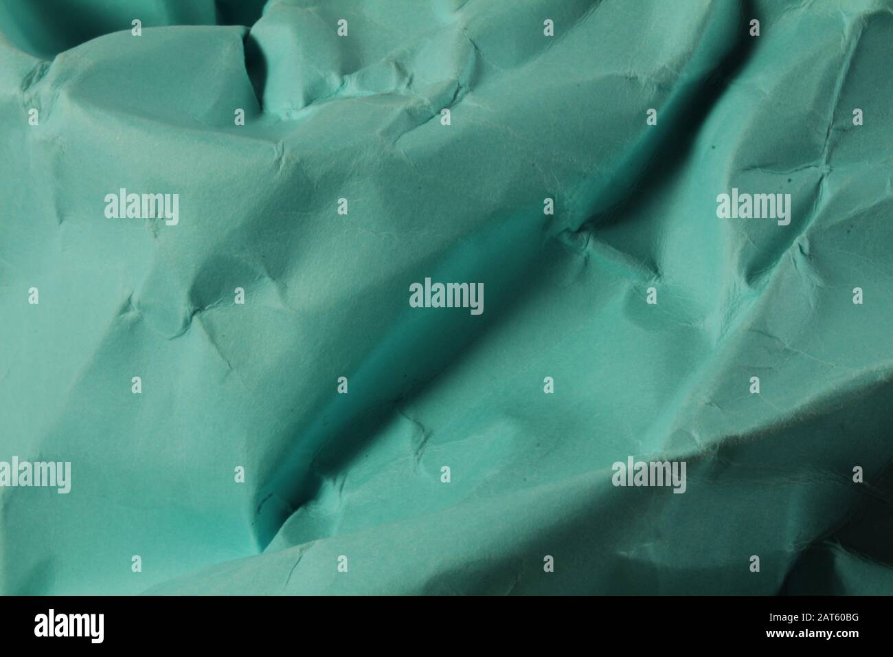 Cyan Brightly Colored Crumpled Cardstock Abstract Background Texture ...