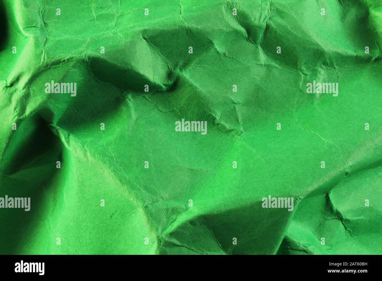 Green Brightly Colored Crumpled Cardstock Abstract Background Texture ...