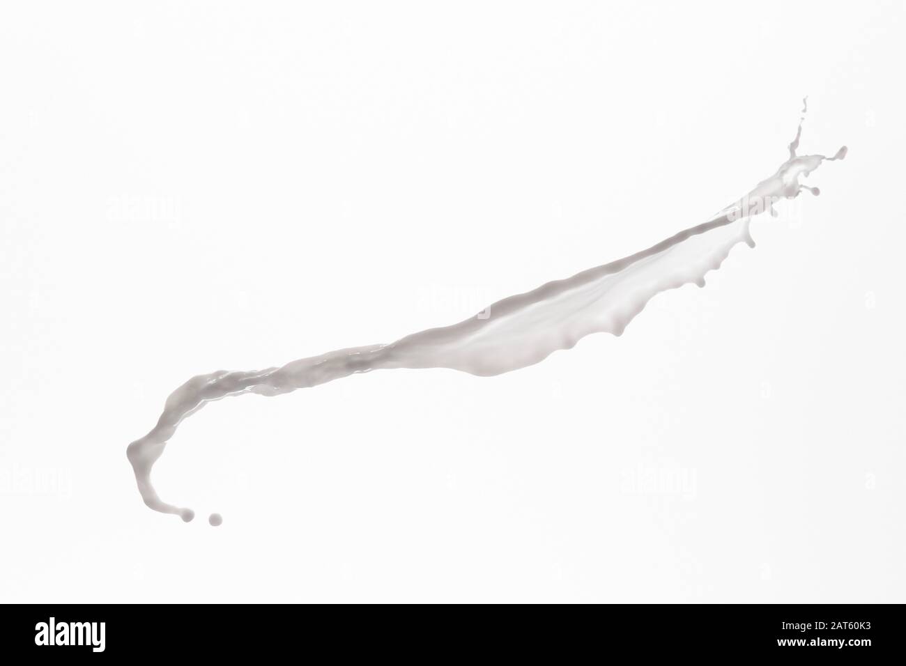 pure fresh white milk splash isolated on white Stock Photo - Alamy