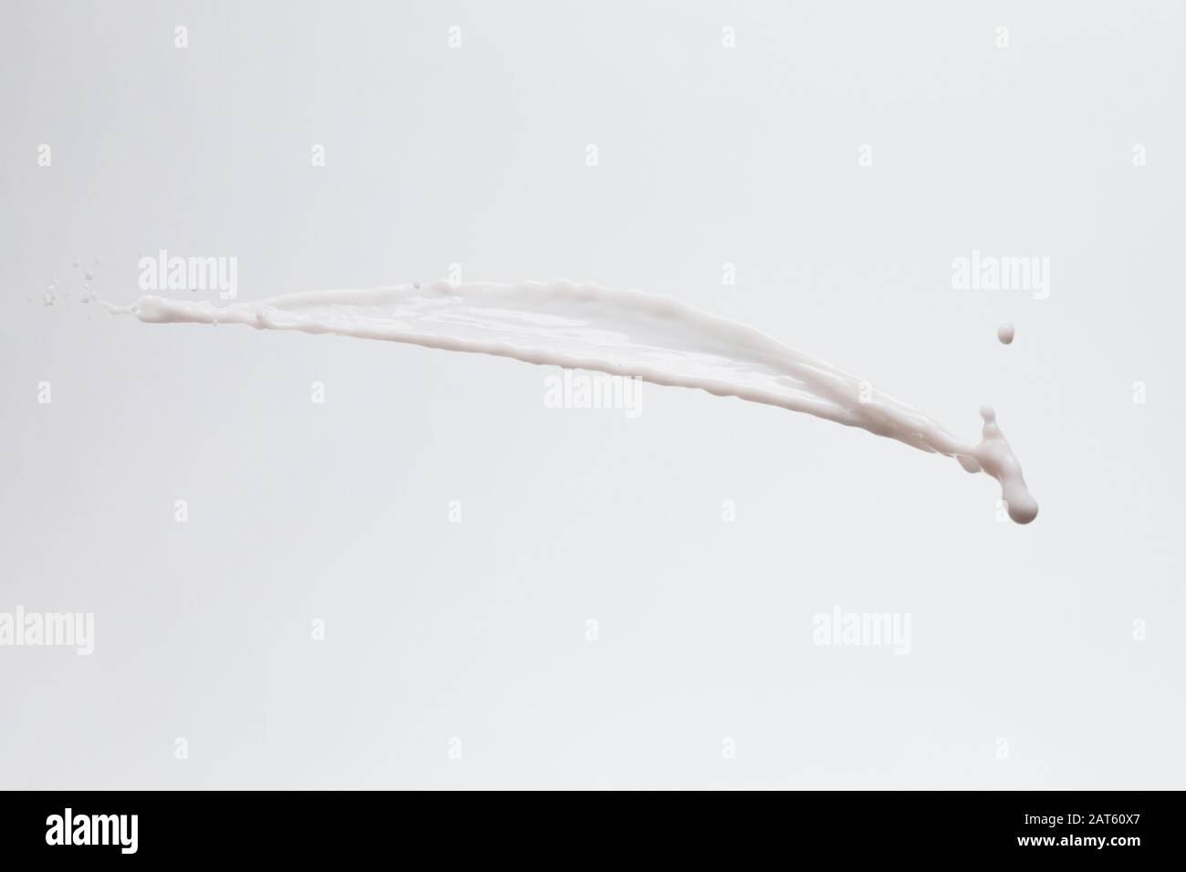 fresh white milk splash isolated on white Stock Photo - Alamy