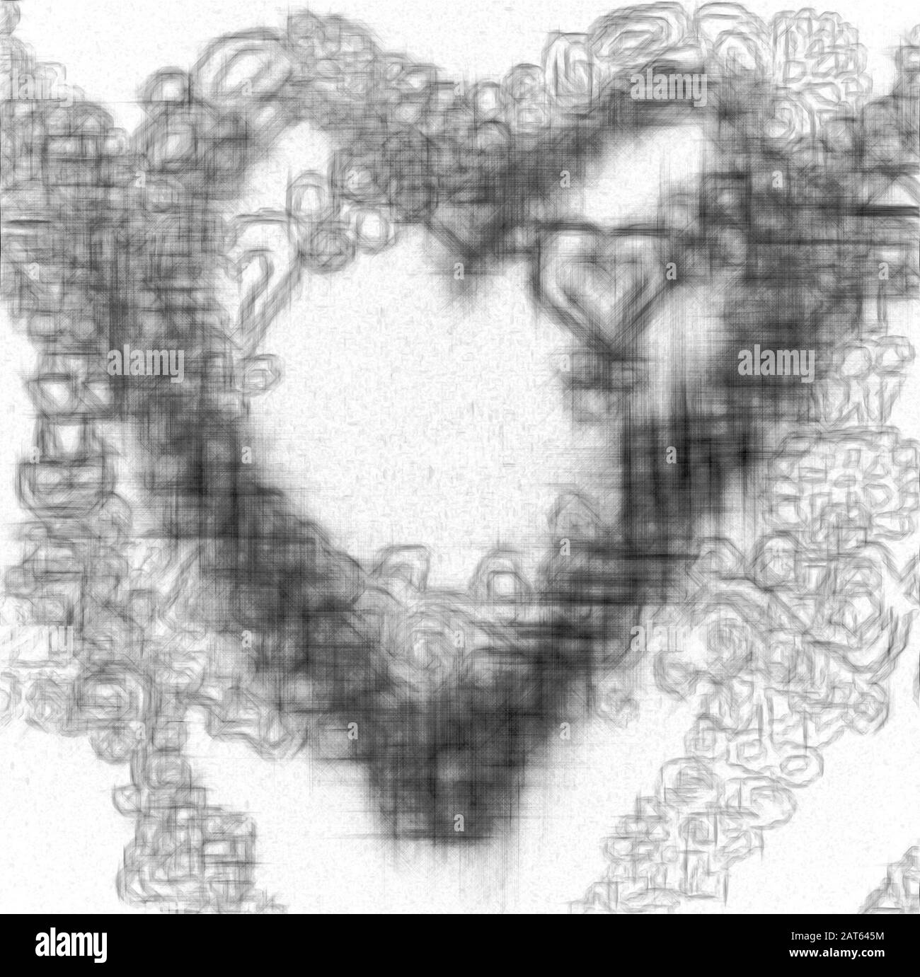 Grunge heart symbol design, love concept Stock Photo - Alamy