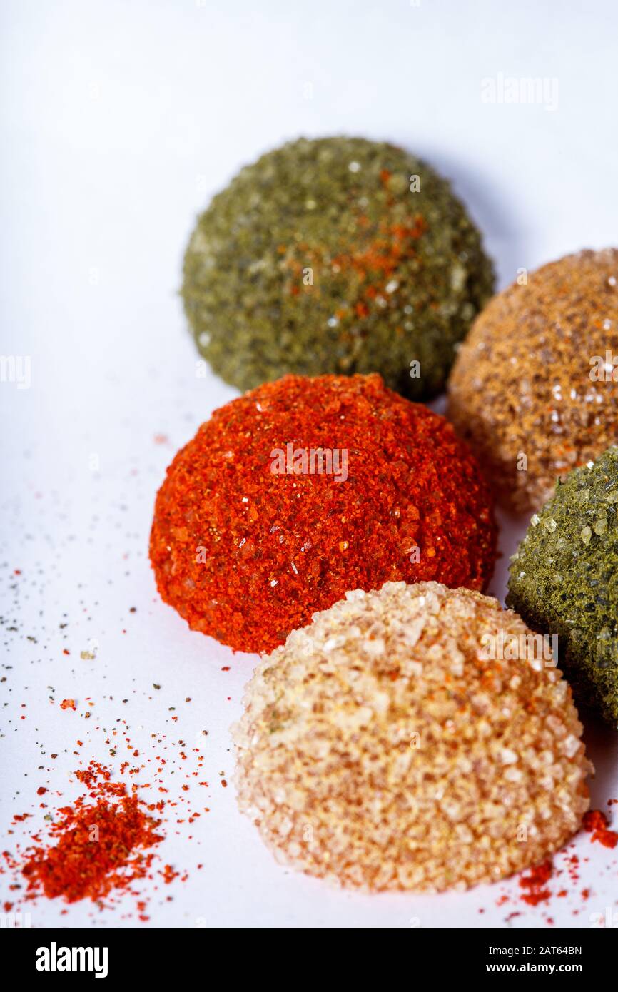 homemade sugar candies isolated on white background Stock Photo - Alamy