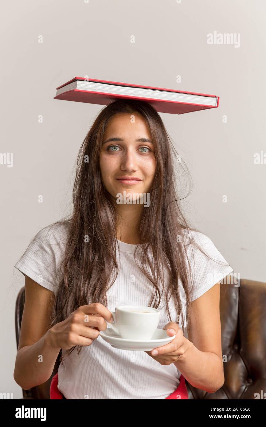Woman balancing looking at camera hi-res stock photography and images ...