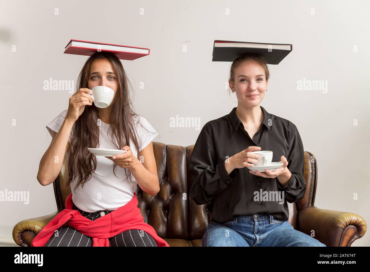 Balancing book on head hi-res stock photography and images - Alamy