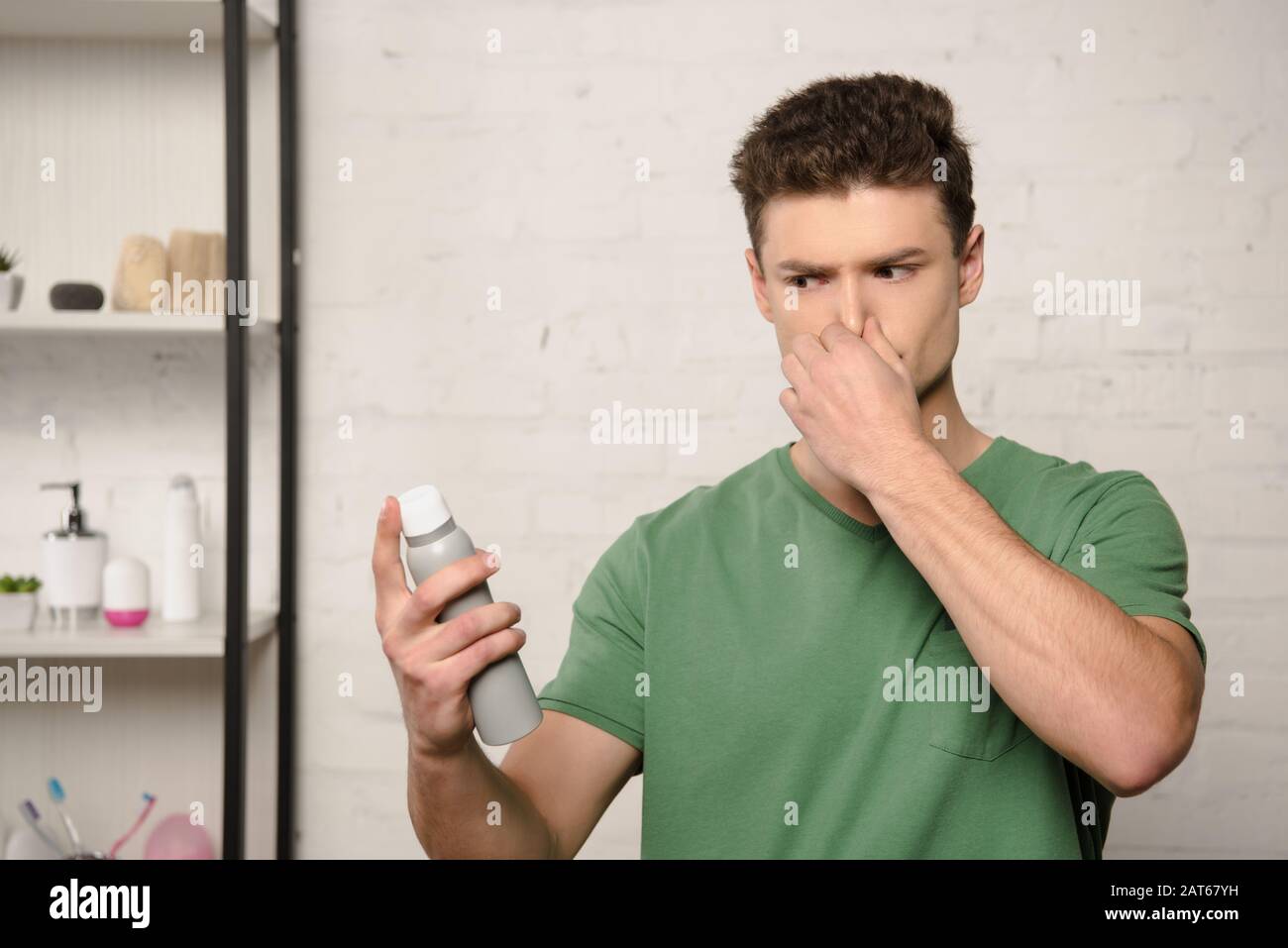 Plugging nose hi-res stock photography and images - Alamy