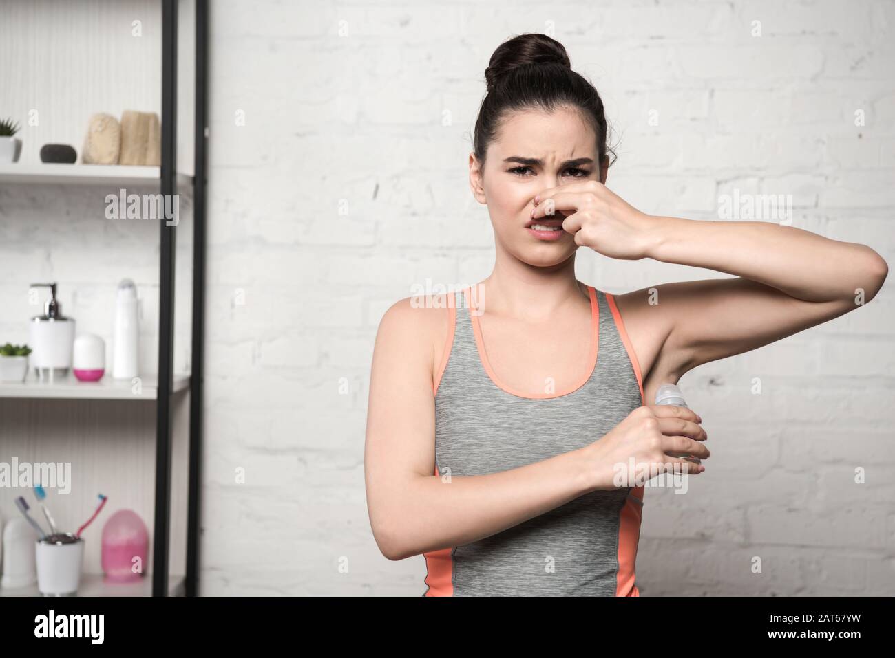 Plugging nose hi-res stock photography and images - Alamy