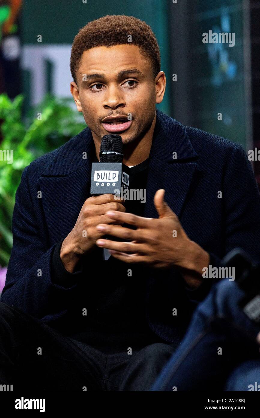New York, NY, USA. 30th Jan, 2020. Nnamdi Asomugha inside for Yahoo Build Series Celebrity ...