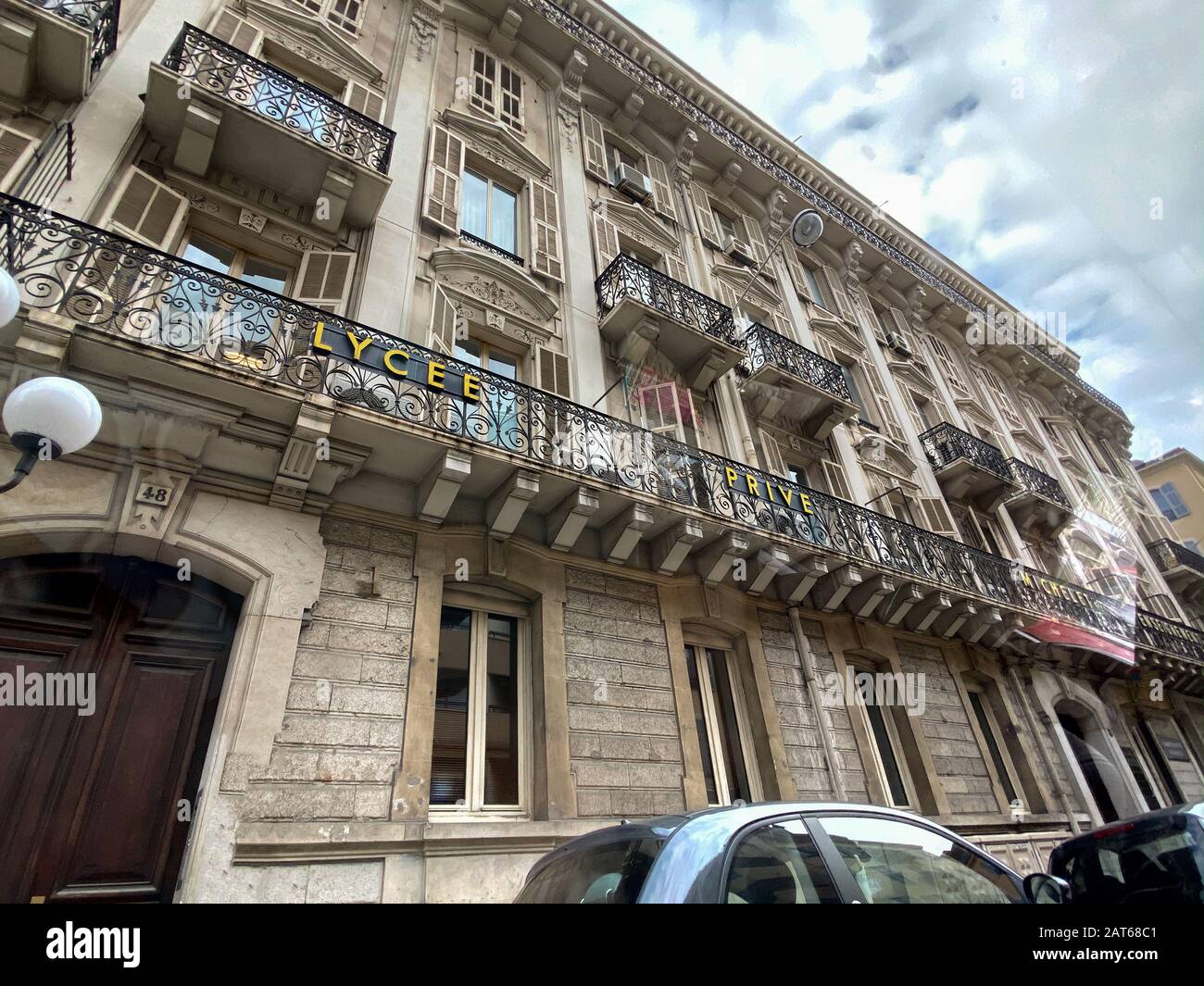 Lycee Prive private high school inscription the hausmannian building in ...