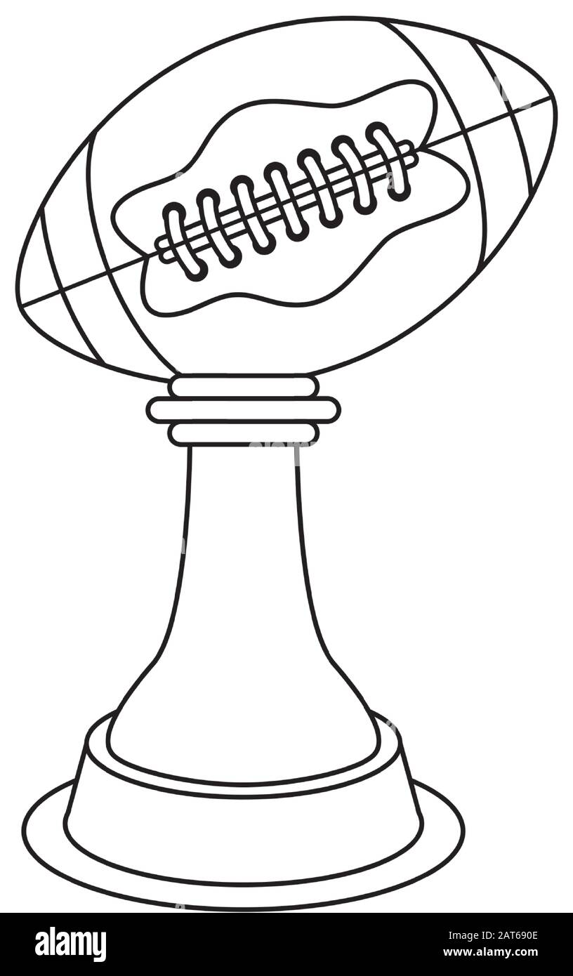 Super Bowl Trophy Coloring Page