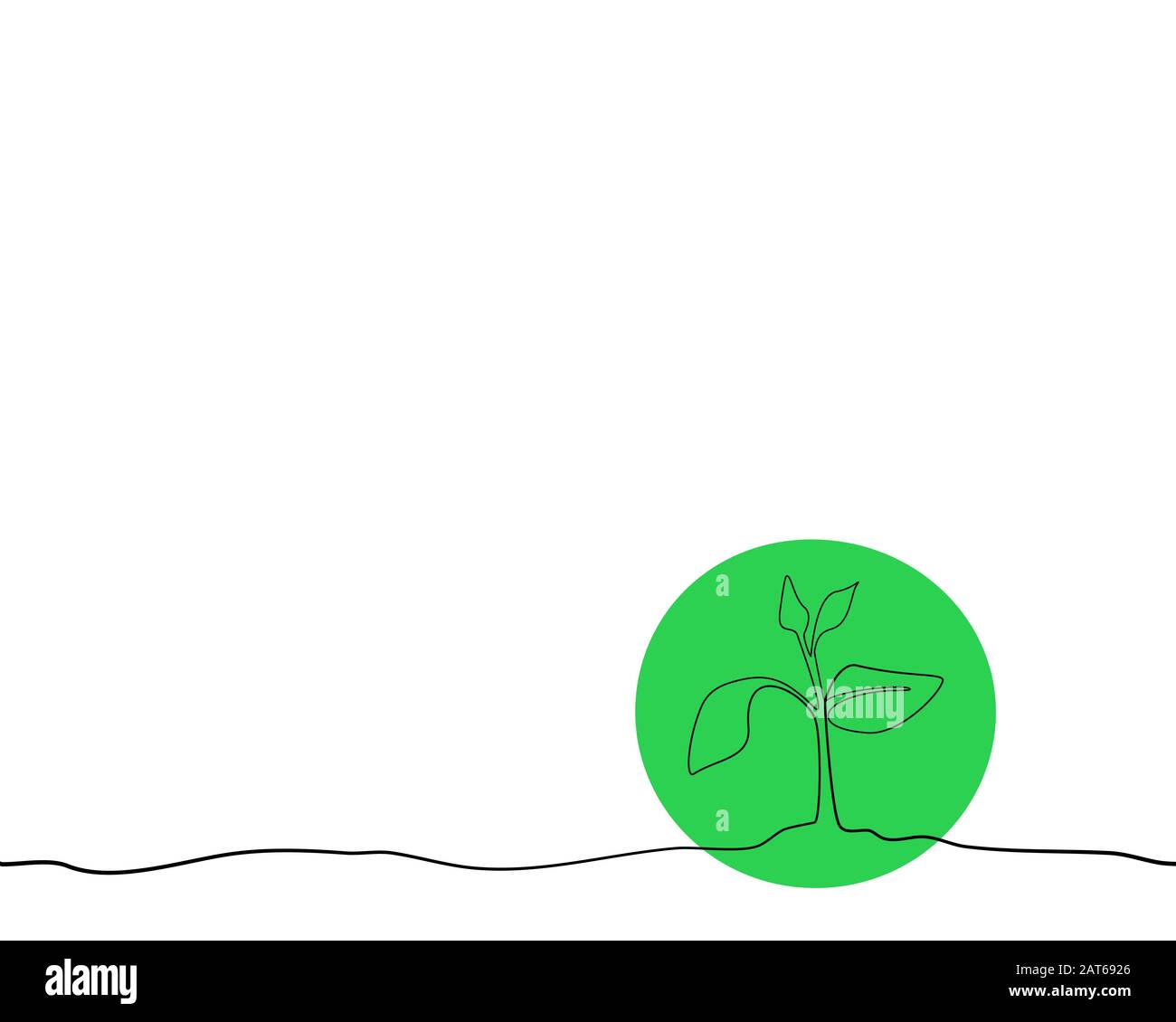 Vector of a sapling growing out of soil Stock Vector Image & Art - Alamy