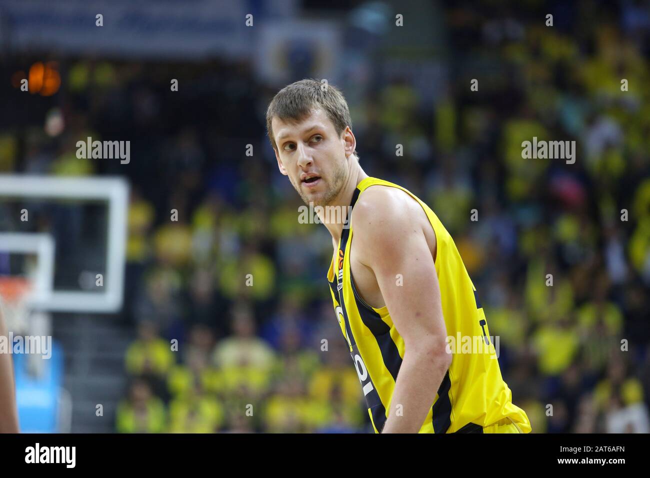 ISTANBUL / TURKEY - JANUARY 16, 2020: Jan Vesely during EuroLeague 2019 ...