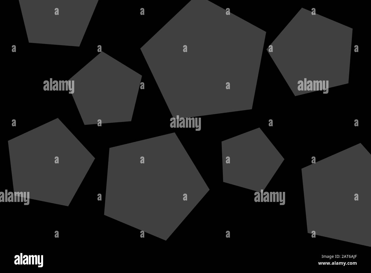 Gray and black pentagon monochrome saturation visuals with pops of ...